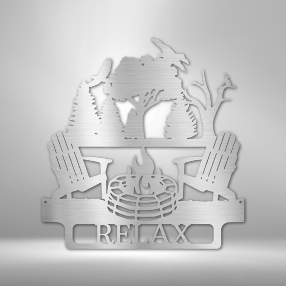 Express Your Love Gifts | Wall Decor | Relax Camping Monogram Steel ...